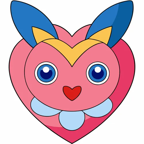 Cute Heart Pokemon SVG - Adorable Heart Pokémon Digital Cut File ...